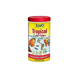 Tetra Tropical Color Flakes 7.06 Ounces, Clear Water Advanced Formula
