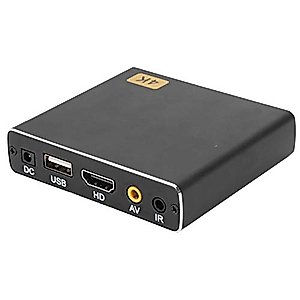 Zyyini 4K HD Multimedia Switcher,High Definition USB Media Player Support Horizontal Vertical Screen,Autocycle Advisement Player for Video Game Systems, Media Players, Computers, TV(Black)