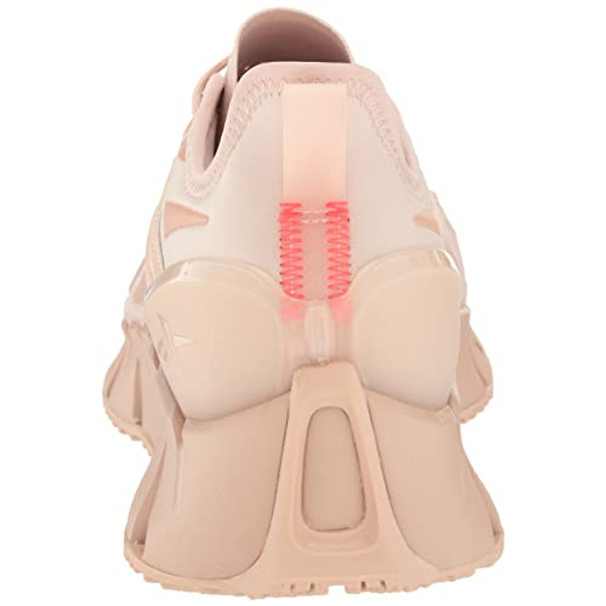 Reebok Women's Zig Kinetica 3.0 Sneaker, Soft Ecru/Neon Cherry, 8.5