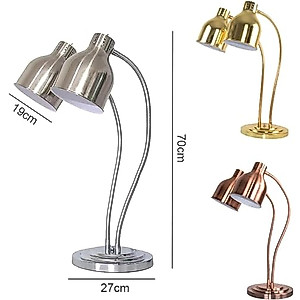 Food Warming Lamp Food Heating Lamp Food Warming Lamp Commercial Food Heat Lamp Food Warmer Portable Food Warmer for Restaurant Buffet,