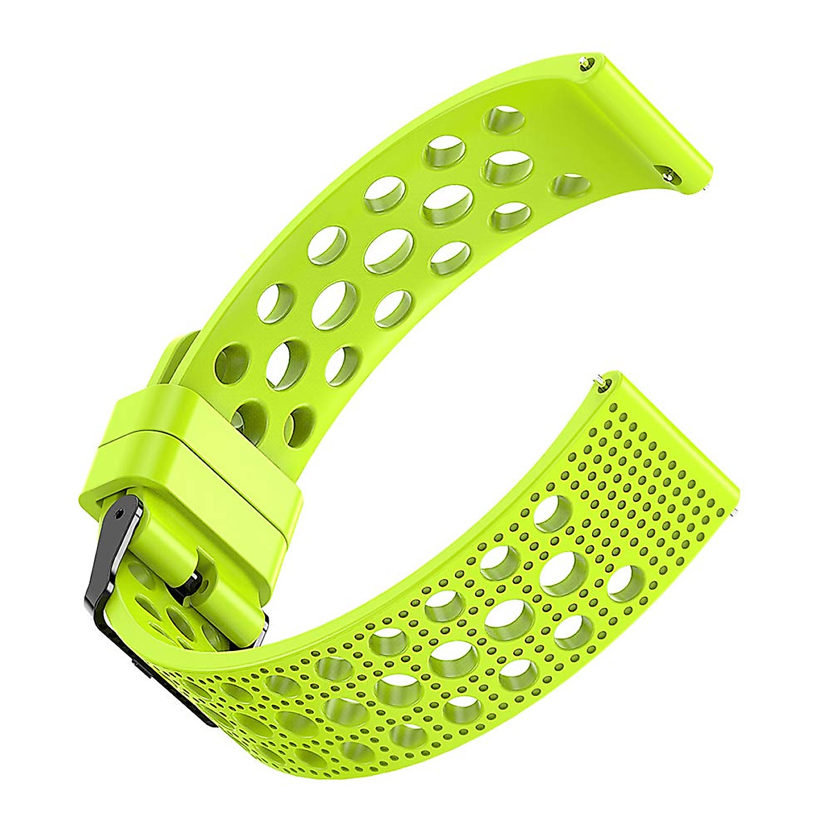 200Pcs Compatible for Huawei GT 2e Band, Blueshaw Silicone Replacement Wristbands Sport Strap with Metal Buckle for Compatible with Huawei GT2e 46mm Smartwatch (Green)
