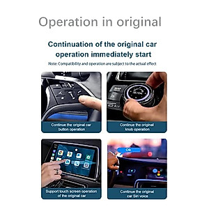 Carplay Ai Box Android 12, Wireless Car AI Box,Carplay Android Auto Video Box with 4G Cellular,4GB+64GB,8Core,Android10.0,Built-in Navigation,Support SIM&TF Card Bluetooth (4+64G)