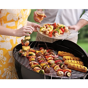 Fire Wire FWG904 Stainless Steel Flexible Grilling Skewer, Set of 2, 31-inches, Metallic