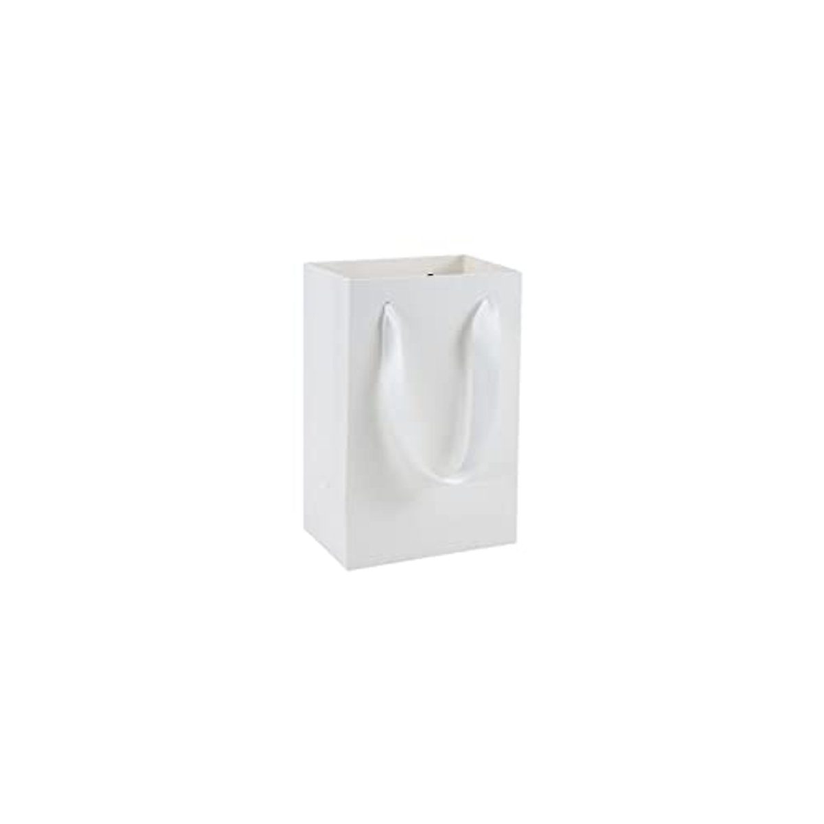 HUAPRINT White Paper Bags,White Gift Bags,Shopping Bags with Handles,30 Pack Small Gift Bags 5.25x3.75x8inch,Retail Bags,Party Favor Bags,Merchandise Business Bags,Wedding Bags