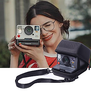 WOGOZAN Protective Case for Polaroid OneStep, OneStep+, Onestep 2,Now, Now+ Gen 2, I-Type Instant Film Camera - Hard Shell Camera Case with Adjustable Shoulder Strap （Black）(No Camera)