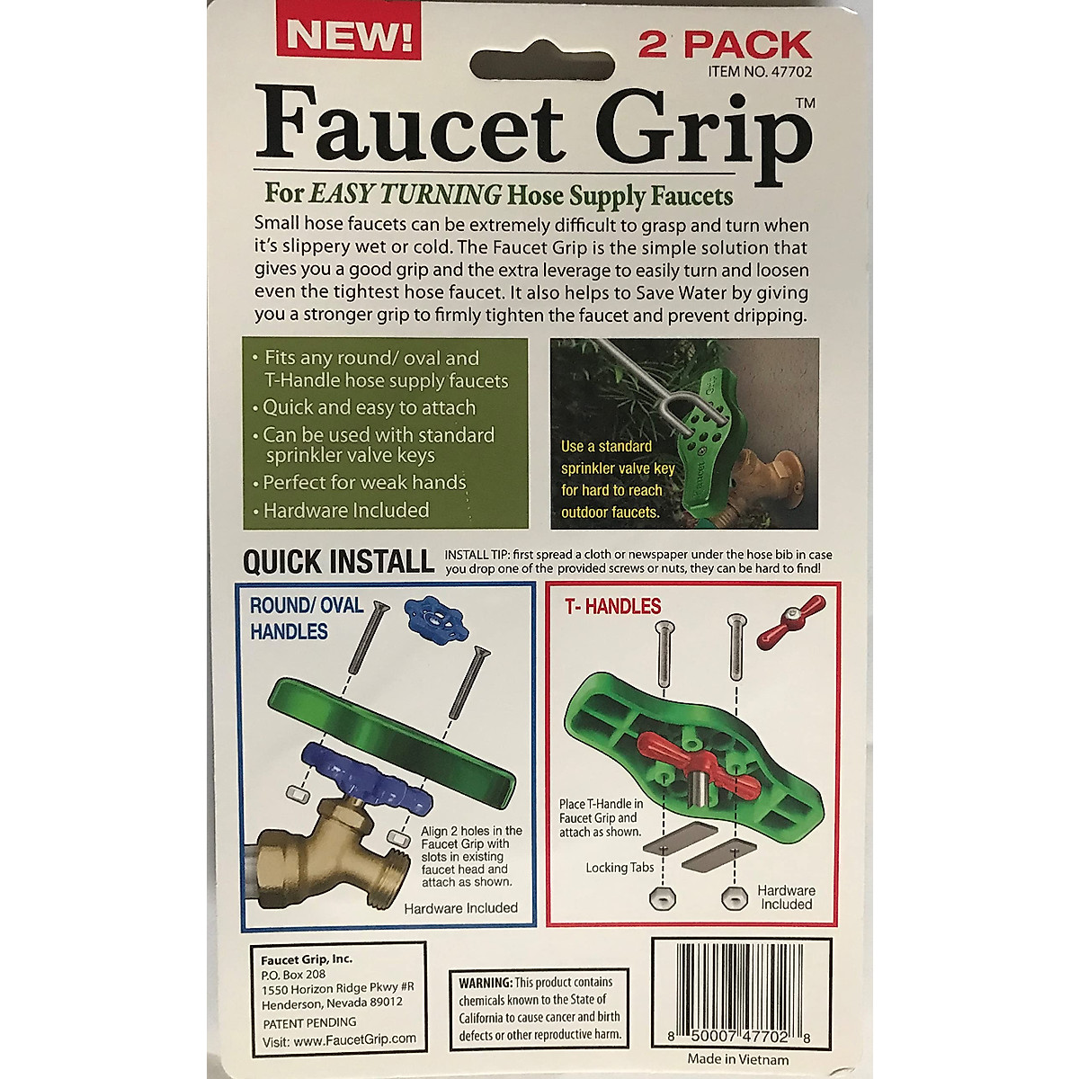 Faucet Grip Two Pack