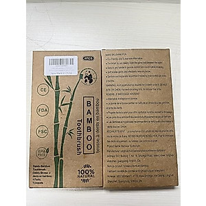 Daletu Bamboo Toothbrush, Biodegradable Toothbrushes Extra Soft Bristles, 20000 Soft Natural Bristle Toothbrush, Eco Friendly Toothbrushes for Sensitive Teeth Gum Recession - 4 Pack