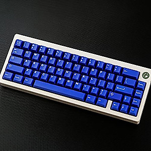Double Shot Blue Keycaps Cherry Profile Translucent Keycaps Set 121 Keys Fit for Mechanical Keyboard 60% 65% 95% Cherry Mx Switches