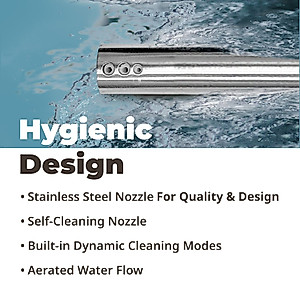 Inus R52 Korean Electric Bidet Toilet Seat, Deodorizer, Cleansing+, Wand Cleaning Heated Seat, Eco Mode, Tankless, Remote Control, Smart Home, Water & Seat Temperature Control, Elongated, White