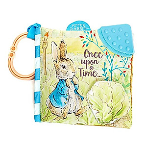 KIDS PREFERRED Peter Rabbit Soft Book with toy, Teether and Crinkle, 5 Inches