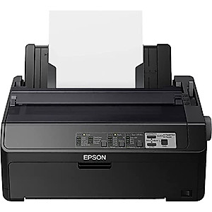 Epson LQ-590II Impact 24-Pin 80-Column Dot Matrix Printer with Serial Connectivity, Black - Single-Function Monochrome Invoice Printer, Print Speed up to 584 CPS