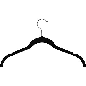 SUNTRADE Velvet Shirt Dress Clothes Hangers,360° Swivel Hook Non Slip Clothes Hangers for Tops, Dress Shirts, Blouses, Strappy Dresses (10)