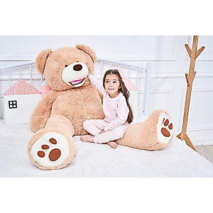 IKASA Giant Teddy Bear Plush Toy Stuffed Animals (Brown, 63 inches)