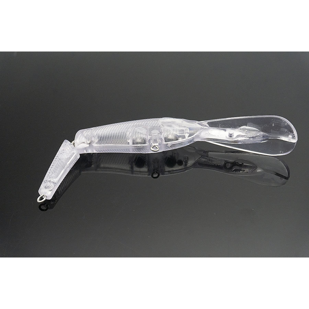 10PCS Unpainted Lure Blanks 11.26g 13.5cm with 6mm Free Fishing Eye Crankbait Simulation Blank Body Clear Hard Baits Trout Salmon Minnow Lure Popper Lures Topwater Freshwater 6mm 318