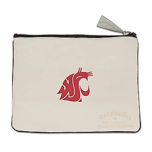 Catstudio Washington State University Zip Pouch | Use as Wallet, Clutch, Handbag or Makeup Bag