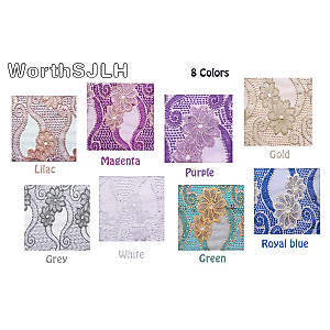 WorthSJLH African French Lace Fabric 5 Yards Swiss Guipure 2021 Nigerian Lace Fabric with Beads Green Lace LF854 (Teal Green)