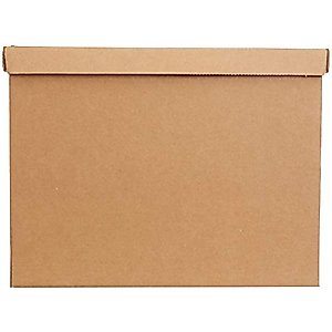 Amazon Basics Medium Moving Boxes with Lid and Handles, 19 x 14.5 x 15.5 inches, 10-Pack