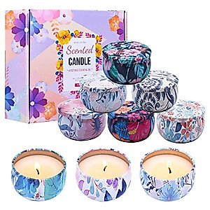 Scented Candles Gift Set, 9 Packs Soy Wax Candles for Women Mom on Mother's Day - Lavender, Vanilla, Jasmine, Gardenia, Apple & Cinnamon, Sweet Fig, Teak and Magnolia Scent