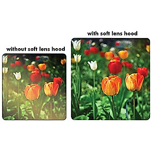 72mm Digital Tulip Flower Lens Hood for Select Canon, Nikon, Olympus, Pentax, Sony, Sigma, Tamron SLR Lenses, Digital Cameras and Camcorders + Microfiber Cleaning Cloth