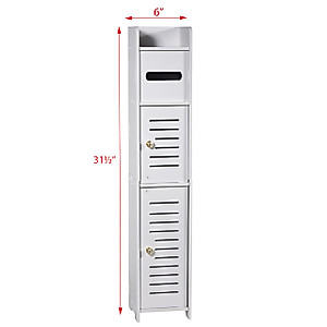 Trademark Innovations Bathroom Storage and Organization, Bathroom Accessories, Bathroom Cabinet Organizer, Toilet Paper Stand