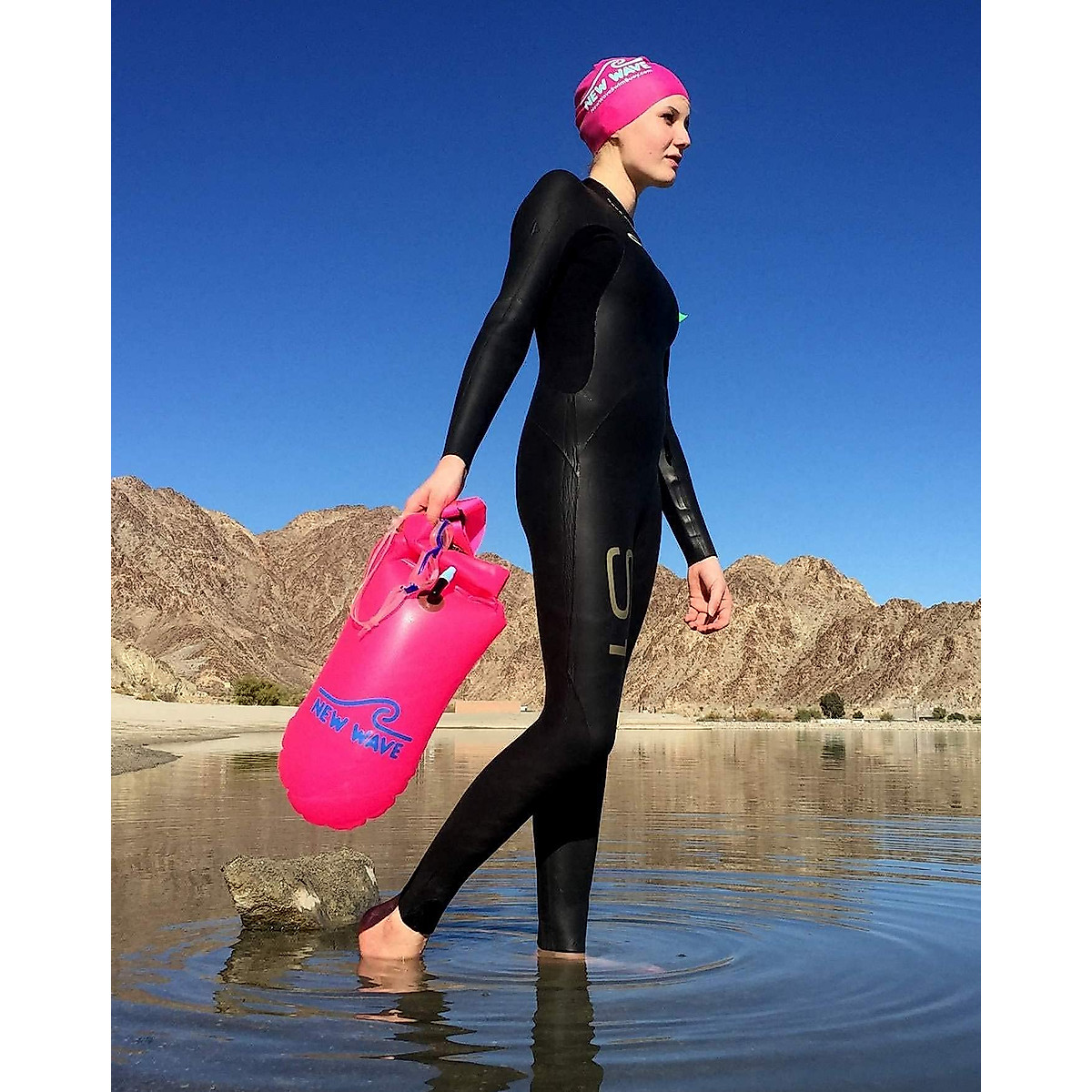New Wave Swim Buoy and Phone Case Bundle - Pink