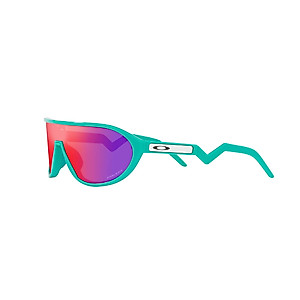 Oakley Men's OO9467 CMDN Rectangular Sunglasses, Celeste/Prizm Road, 33 mm