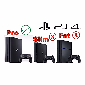 WALL MOUNT FOR PS4 PLAYSTATION 4 WITH MULTICOLOR LED LIGHTING KIT + 2 CONTROL MOUNT (PS4 PRO)