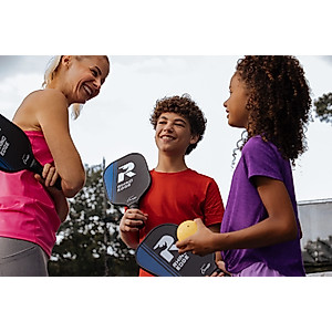 Champion Sports Wooden Pickleball Paddle: Rhino Edge Wood Pickleball Paddle - Indoor/Outdoor Pickle Ball Paddles - Red/Black Racket