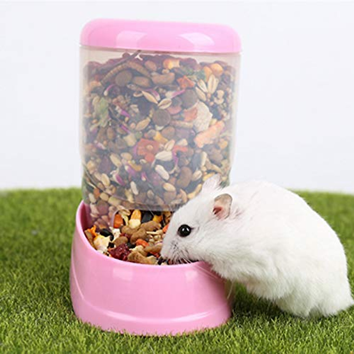 Alfie Pet - Taliesin Auto Feeder for Mouse, Chinchilla, Rat, Gerbil and Dwarf Hamster - Color: Pink