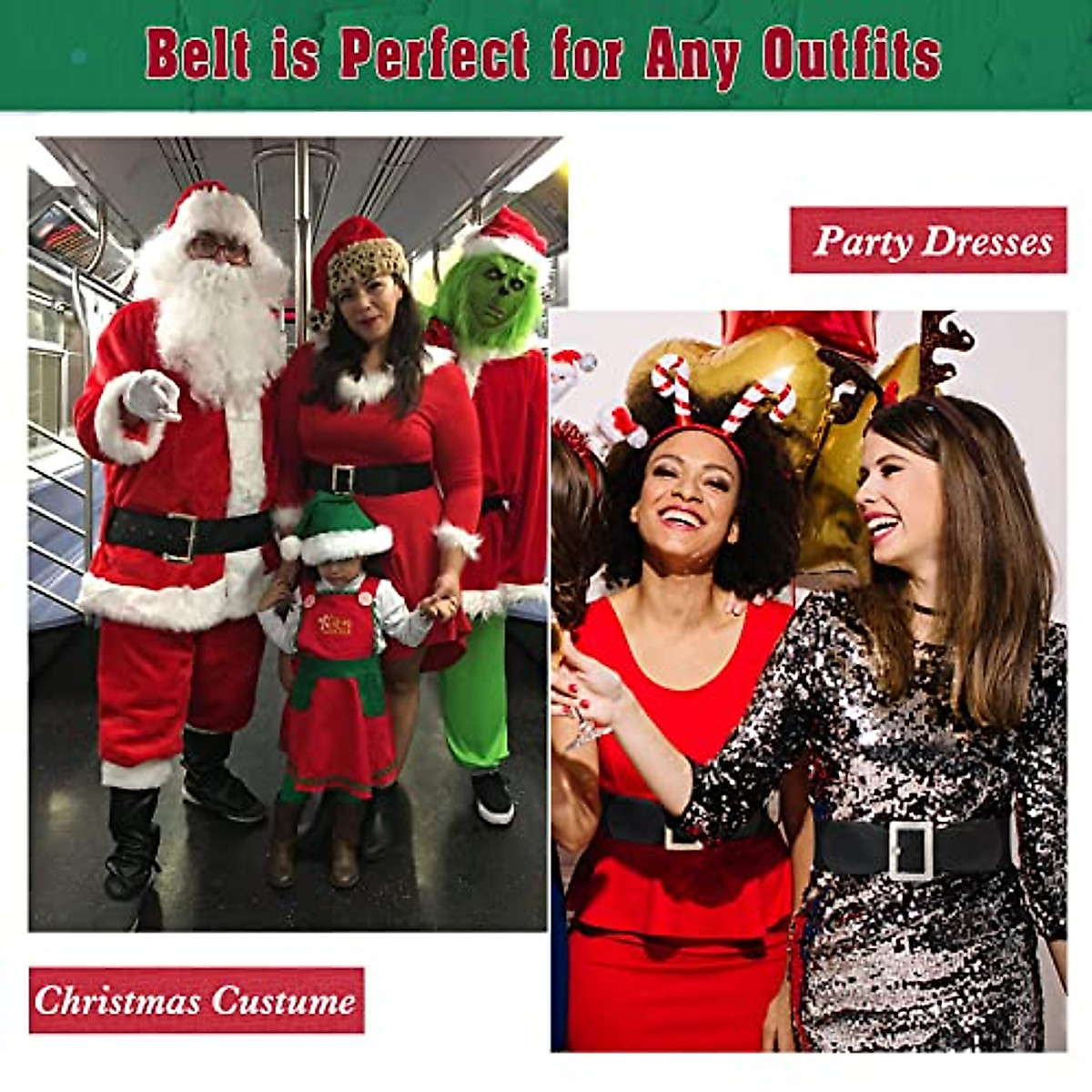 SUOSDEY Wide Elastic Belt for Women, Stretch Cinch Waist Belt for Ladies Dresses with Metal Buckle,black belt with gold buckle