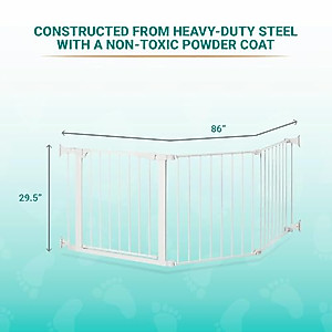 Command Pet Custom Fit Gate, 29.5", White (PG5300)