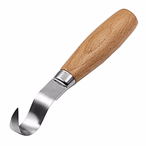 Wood Carving Knife Set - 2 PCS Woodworking Wood Carving Chisel Set with White Sharpening Stone - Gouges Woodworking Chisels for Hobbyists, Beginners and Professionals