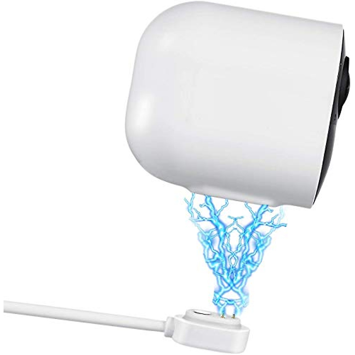 16ft/4.8m Weatherproof Outdoor Charging Cable with Quick Charge Adapter Compatible with Arlo Ultra/Ultra 2/Pro 3/Pro 4 (2 Pack, White) (NOT Compatible with Arlo Essential Spotlight)