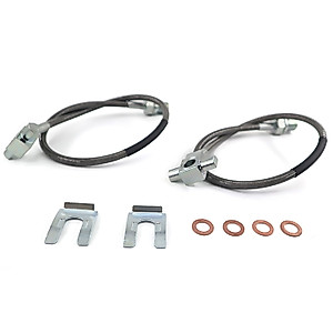 Front Stainless Brake Lines Compatible With 1971-1987 Chevy GMC C/K 10 15 20 K5 Blazer 4-6" Lift