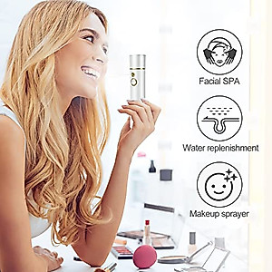 Nano Mister Facial Sprayer - High-pressure Nano Facial Mister, Portable Nano Mist Sprayer, Cool Face Steamer Moisturizing, Mini Nano Mister for Lash Extensions Skin Hydration Toner & Essence Pure Milk