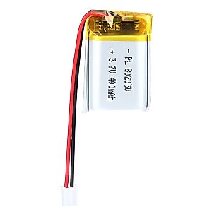 YTKavq 3.7V 400mAh Battery 802030 Lithium Polymer Ion Rechargeable Li-ion Li-Po Battery with 2P PH 2.0mm Pitch Connector