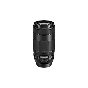 Canon Cameras US EF 70-300 is II USM 70-300mm f/4-5.6 Fixed Zoom Camera Lens, Black (0571C005)