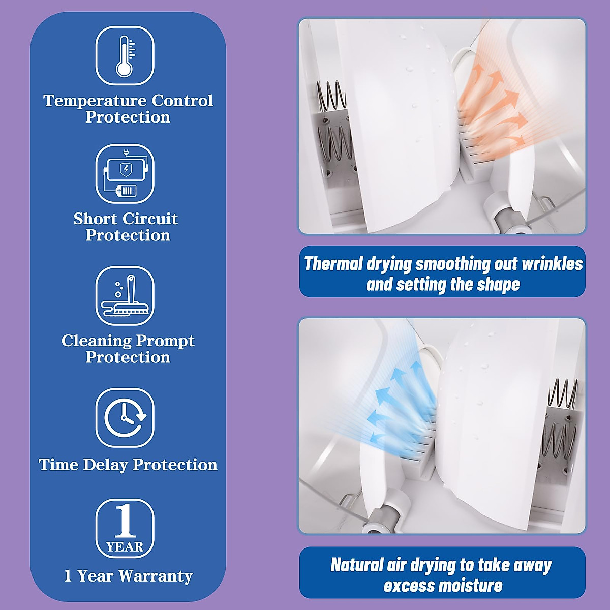 Automatic Cap Cleaner with steam and Dry,steam Cleaning&Ironing and Drying for Bucket hat Baseball Cap,hat Cleaner&Dryer for Trucker hat etc