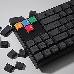 130 Keys PBT Dye Sub Gray Keycaps Cherry Profile Japanese Keycaps Set Fot for Cherry Mx Switches 61/87/104/108 Mechanical Keyboard