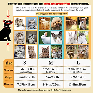 YYanniwani Cat Recovery Soft Collar.Waterproof Soft Recovery Cone Collar. Anti-bite and Anti-Lick Wound Healing Safe Adjustable Elizabethan Collar.(M)