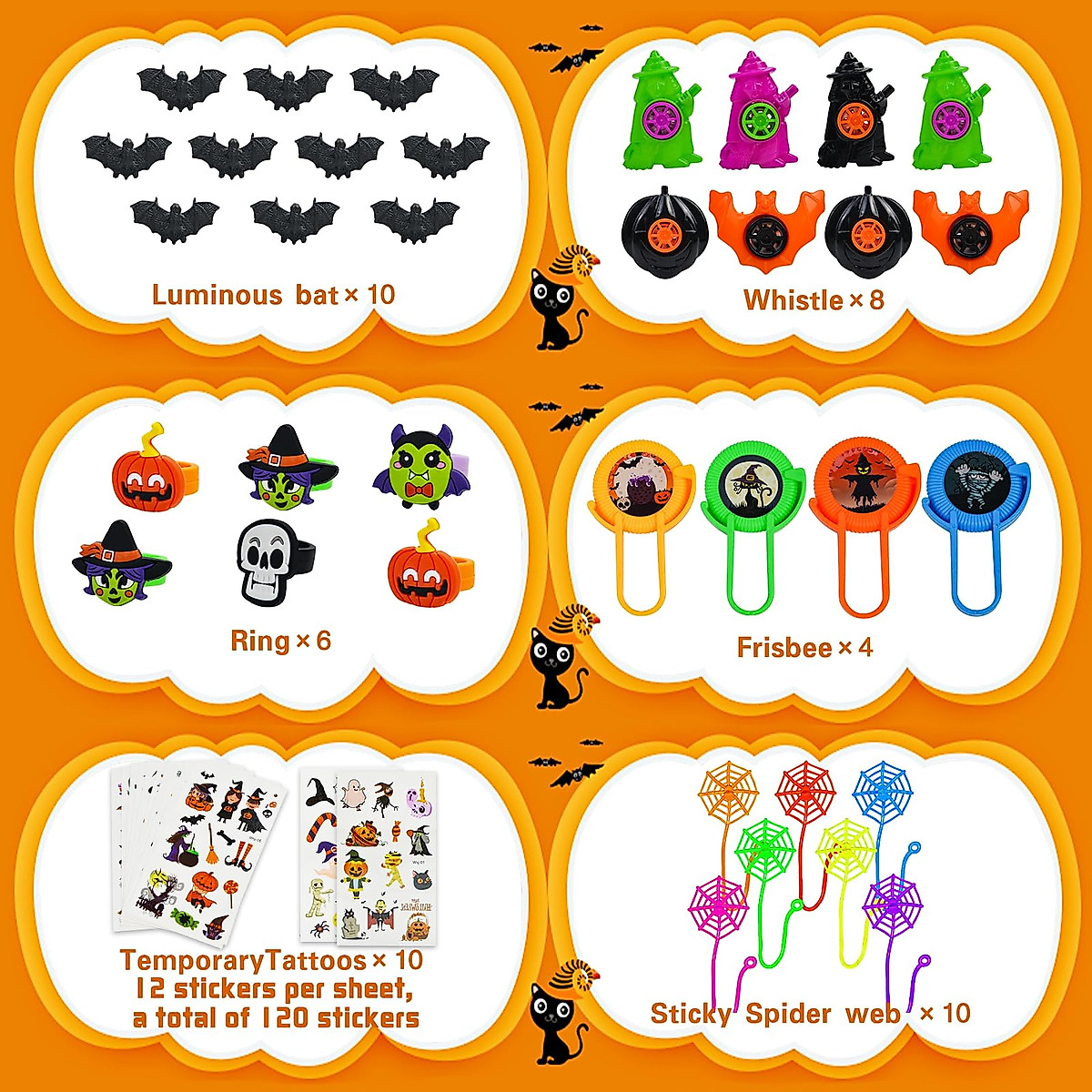 271 Pcs Halloween Party Favors, Halloween Toys Bulk for Kids Party Supplies, Halloween School Prizes,Halloween Stuff Assortment Classroom Trick Treating Halloween Treasure Box Gifts for Boys Girls