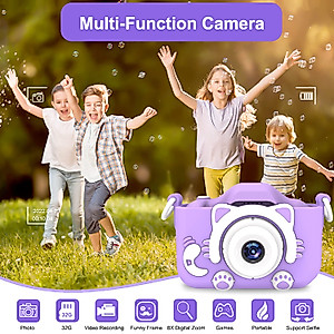 goopow Kids Selfie Camera, Christmas Birthday Gifts for Boys Age 3-9, HD Digital Video Cameras for Toddler, Portable Toy for 3 4 5 6 7 8 Year Old Boy&Girls with 32GB SD Card