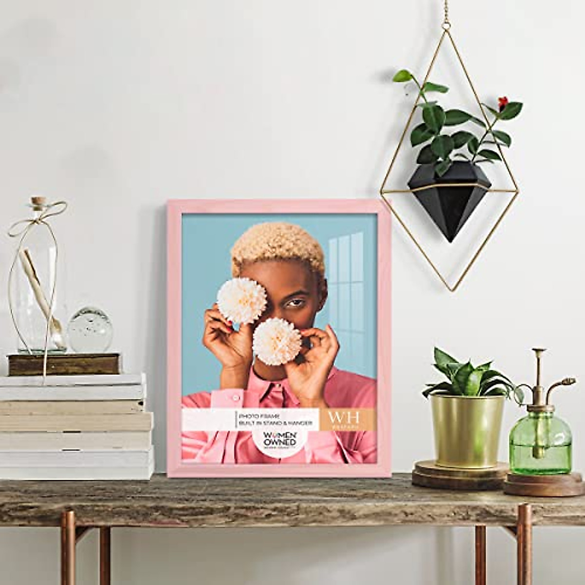 Renditions Gallery 11x14 inch Picture Frame Sunset Pink Wood Grain Frame, High-end Modern Style, Made of Solid Wood and High Definition Glass for Wall and Tabletop Photo Display