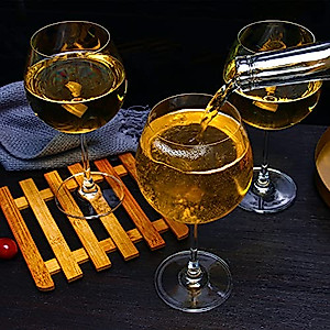 FAWLES Crystal Red Wine Glasses Set of 4, 23 oz (640 ml) Balloon Wine Goblets Set, Gin and Tonic Glasses Set, Perfect Gifts for Housewarming, Wedding and Anniversary