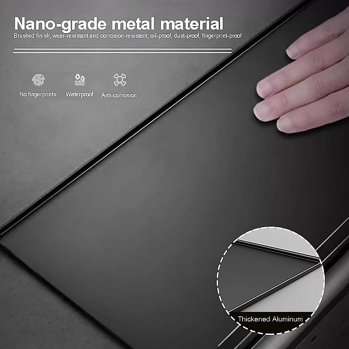 SUZEPER Floating Shelves with Led Lights,floating Display Shelf with Built-in Illuminated Led Light,metal Wall Mounted Shelves Set of 2,hanging Display Rack Wall Shelf for Livingroom Kitchen Bathroom