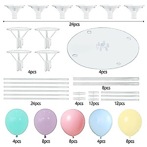 Balloon Stand Kit For Table Centerpieces Pastel Balloons Holder Baby Shower Birthday Party Decorations