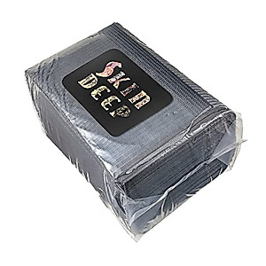 Disposable Dental Bibs and Tattoo Bibs / Piercing Polytowels - Waterproof Patient Bibs 13” x 18” Black Dental Bibs; Black Tattoo Bibs (50)