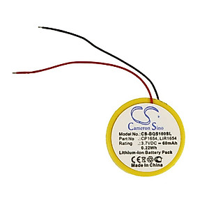 ASDQW 60mAh/3.7V Replacement Battery for Bose CP1654, LIR1654 soundsport, SoundSport Wireless