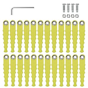 Yweller AF-100 Trimmer Replacement Blades Compatible with Black Decker GH400, GH500, GH600, GH610, GH900, GH912, LST120, LST136,BESTA512, BEASE620, CST1000 String Trimmer (33 Pack Yellow)