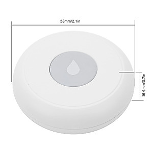 Water Leak Detector for Zigbee, Intelligent Wireless Water Alarm, Water Sensor Overflow Flood Leakage Alerts for Tuya, Linkage Alarm for Kitchen Living Room
